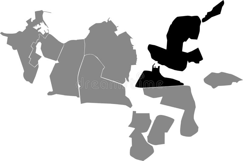 Locator Map of the GRAFARVOGUR DISTRICT, REYKJAVIK Stock Vector ...