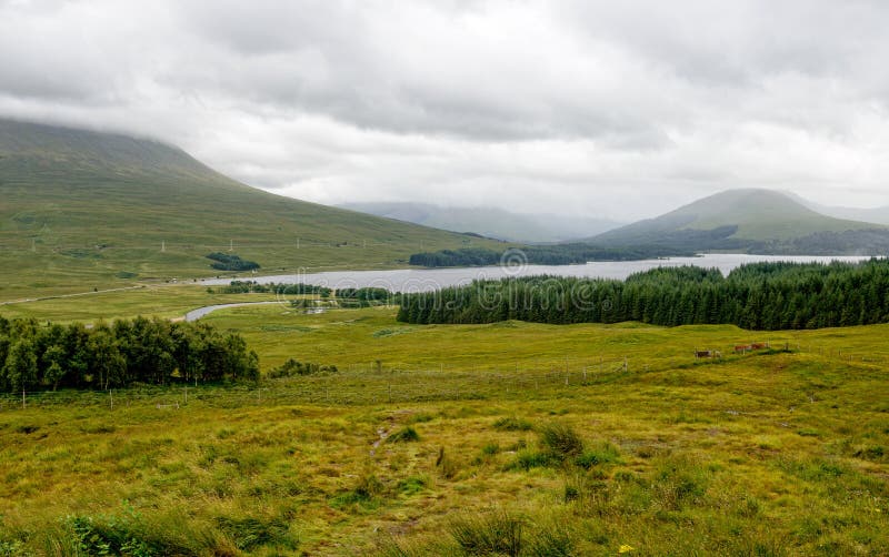 Loch Ba in Scotland stock photo. Image of travel, mountains - 76125832