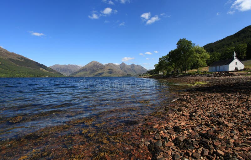 Loch Duich Scotland stock image. Image of tree, europe - 25177749