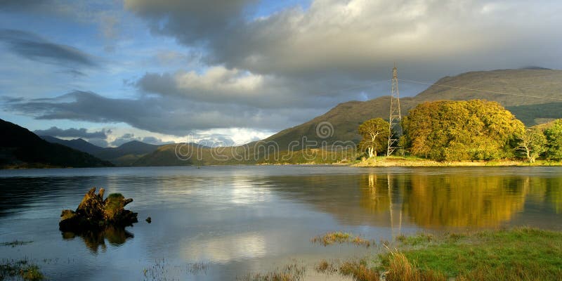 Loch Etive stock photo. Image of tranquil, lake, etive - 4169148