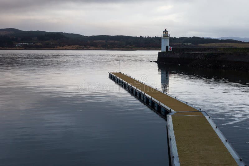 Loch Fyne Lighthouse stock photo. Image of sailing, marine - 265363338