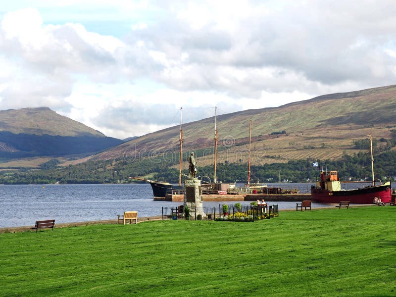 Loch fyne stock image. Image of harbour, pier, inveraray - 6986681