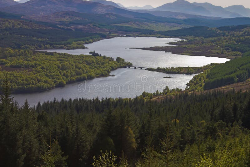 Loch Garry at Dawn, Lochaber, Scotland Stock Photo - Image of source ...
