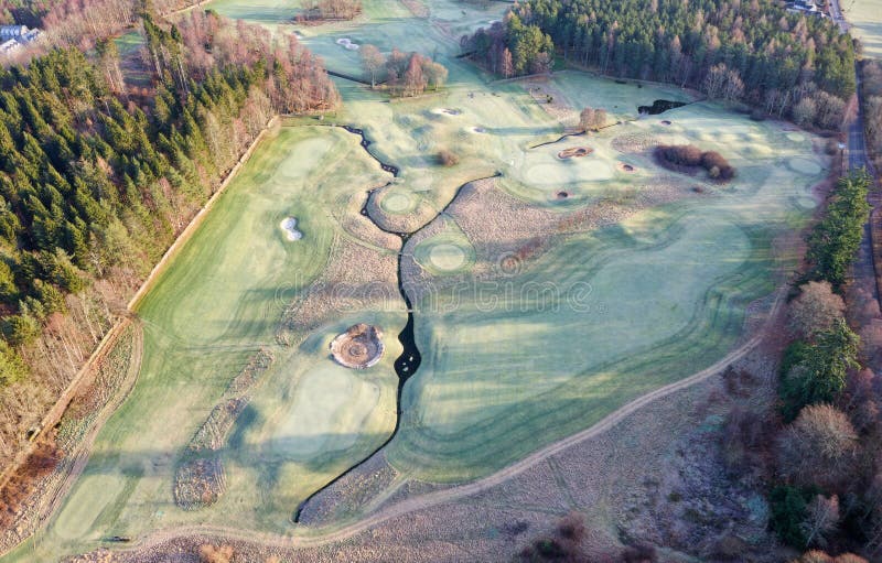 Loch Lomond Golf Course Aerial View Scotland Stock Photo - Image of ...