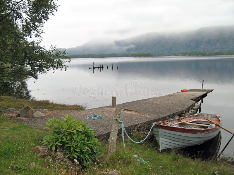 Remote Scotland Cottage stock image. Image of grass, bright - 21979627