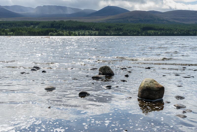 Loch Morlich stock image. Image of nature, britain, aviemore - 71370059