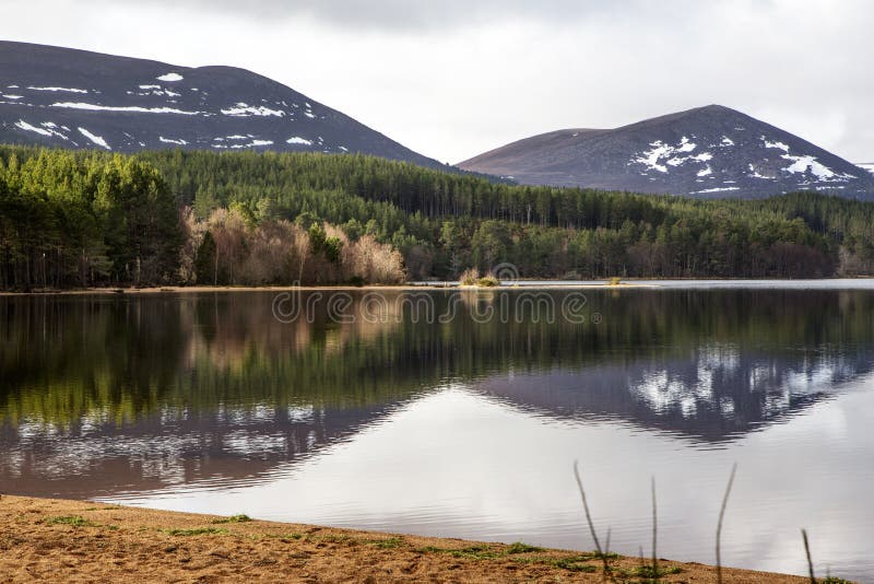 Loch Morlich stock photo. Image of sports, view, vacation - 53590836