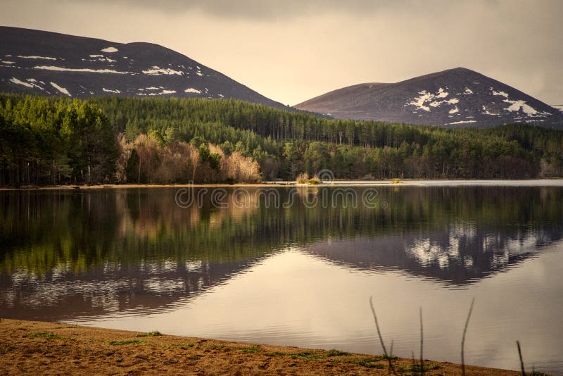 Loch Morlich stock photo. Image of park, aviemore, lake - 54237376
