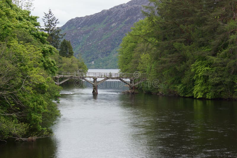 Loch Ness Gateway Bridge - Fort Augustus Stock Image - Image of magic ...