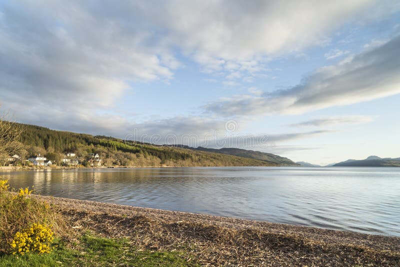 Loch Ness View from Dores in Scotland. Stock Image - Image of scottish ...
