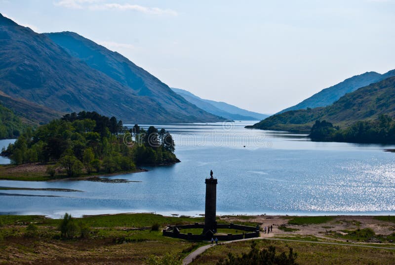 Loch Shiel stock photo. Image of landscape, clouds, beach - 25164016