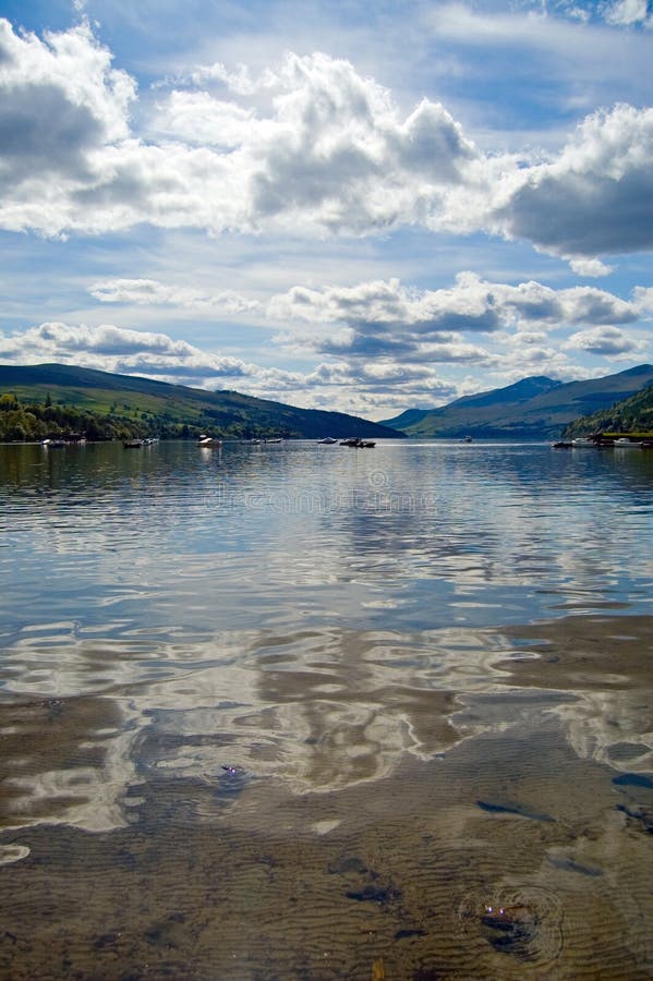 Loch Tay stock image. Image of scotland, cloudscape, summer - 2690469