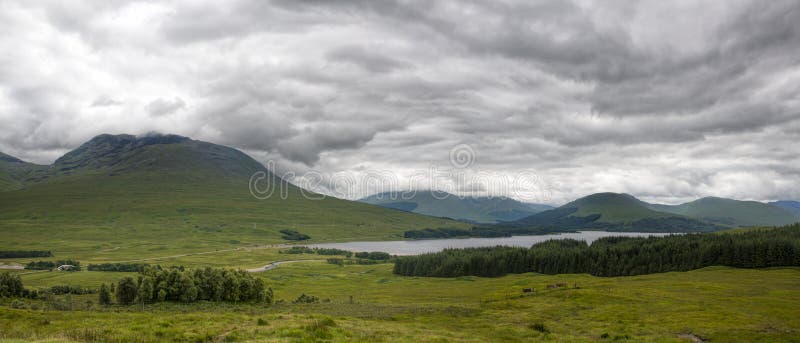Loch Tulla Scotland stock photo. Image of footpath, highlands - 69423736