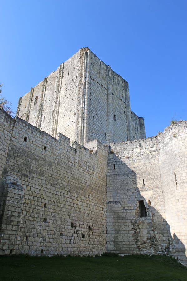Loches Donjon and keep stock photo. Image of fortification - 123768968