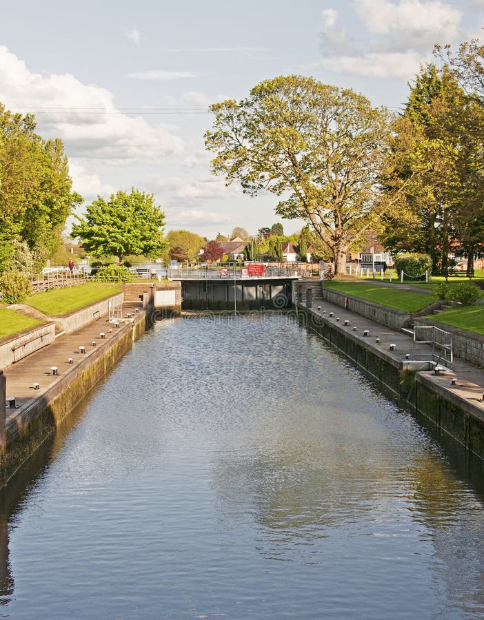The Lock stock photo. Image of barge, fishing, boating - 24734406