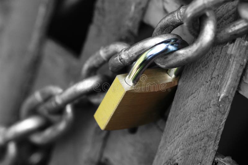 Lock stock photo. Image of safe, metal, prison, steel, wood - 26526