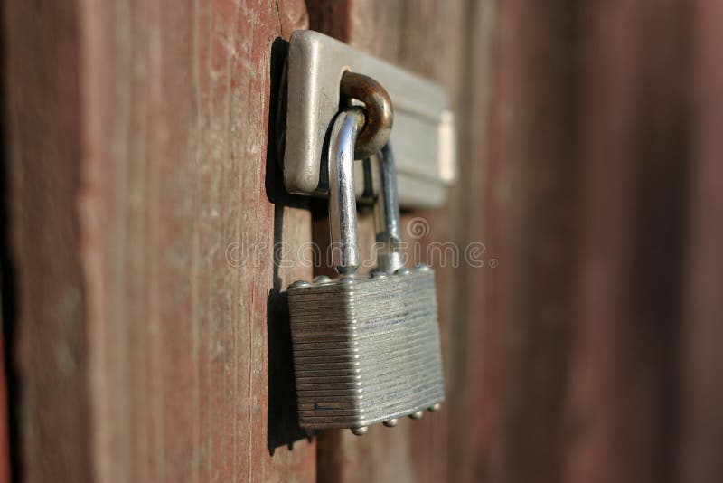 Lock stock image. Image of wooden, steel, unlocked, open - 268857