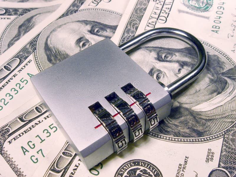 Lock stock image. Image of used, dinero, ausgabe, bargeld - 717163