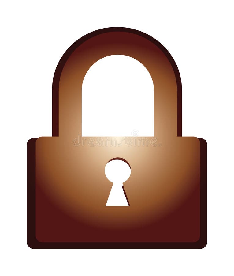 Lock - Secure Sign Red Wax Seal Stock Illustration - Illustration of ...
