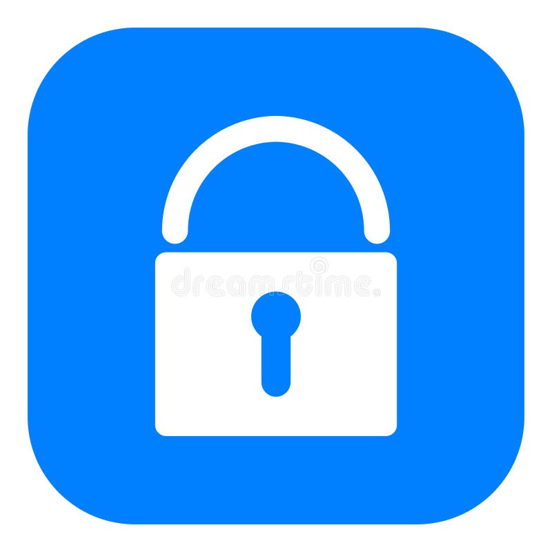 Lock and app icon stock vector. Illustration of icon - 244957737