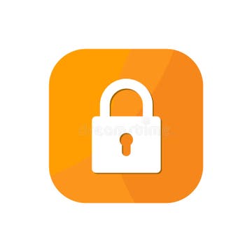Lock App Icon stock vector. Illustration of symbol, modern - 94802816