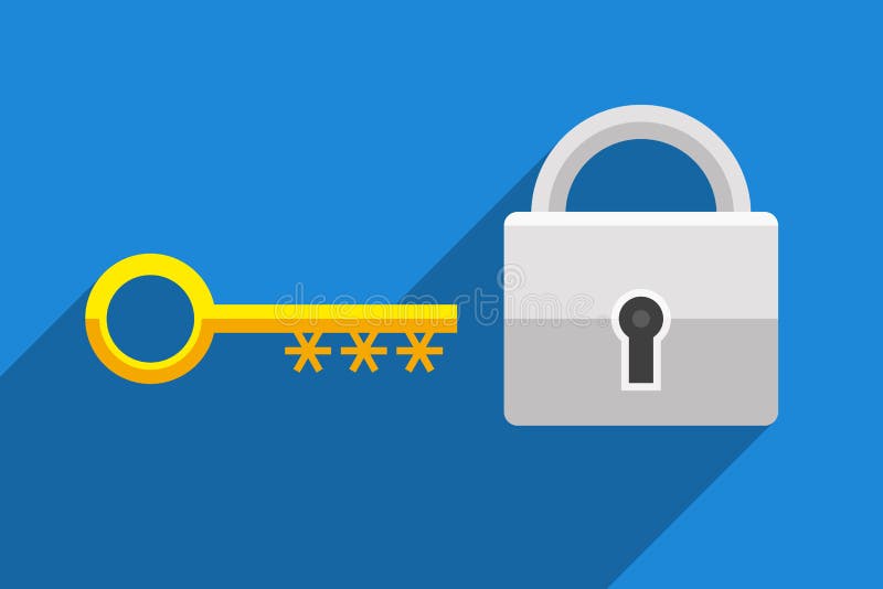 Lock and code key stock vector. Illustration of code - 99591358