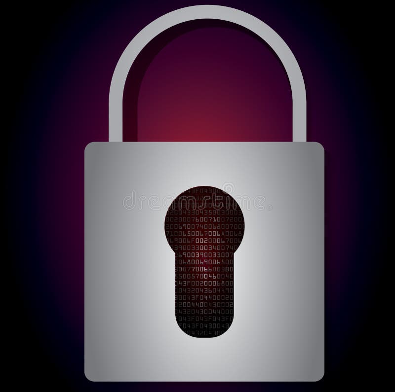 Lock on Background with HEX-code Stock Vector - Illustration of safe ...