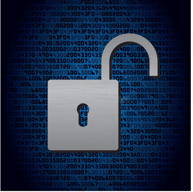 Lock on Background with HEX-code Stock Vector - Illustration of ...