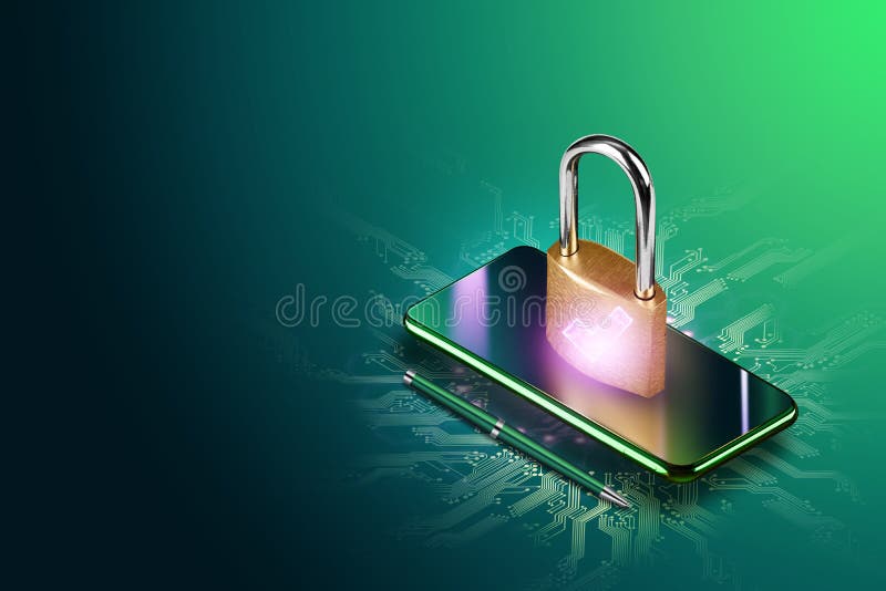 Lock on the Background of a Smartphone. Protection of Information when ...
