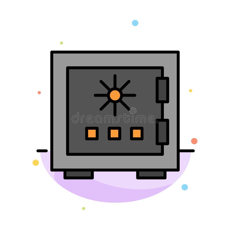 Lock, Box, Deposit, Protection, Safe, Safety, Security Abstract Flat ...