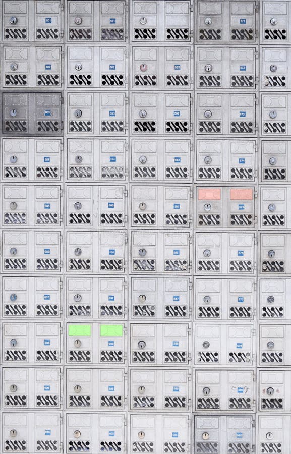 Lock Box - Safety Deposit Boxes Stock Photo - Image of postcards ...