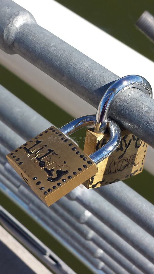 Lock bridge stock image. Image of lock, metallic, bridges - 45958683