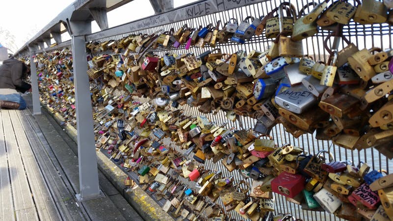 Lock bridge of love editorial photography. Image of arts - 50716692