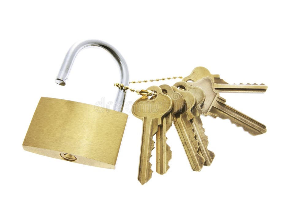 Lock and a Bunch of Keys stock image. Image of bunch, prospect - 5424929