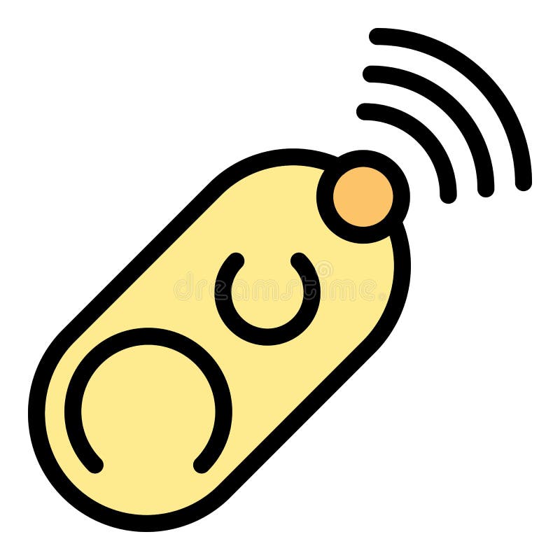 Lock Car Remote Control Icon Color Outline Vector Stock Illustration ...