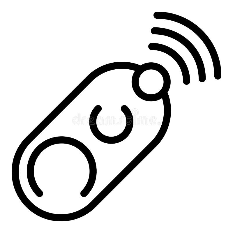 Lock Car Remote Control Icon, Outline Style Stock Vector - Illustration ...