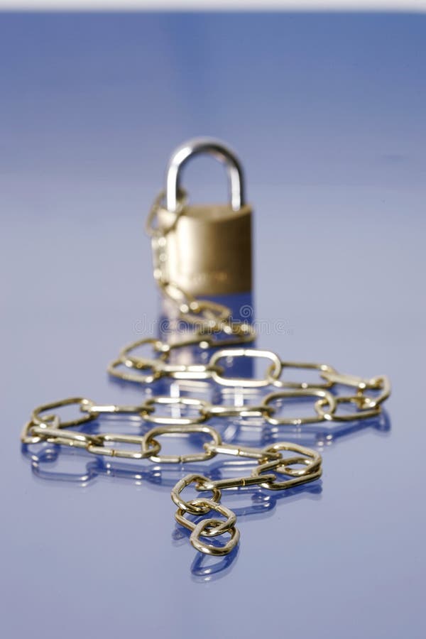 Lock and chain stock photo. Image of line, isolated, icon - 11634212