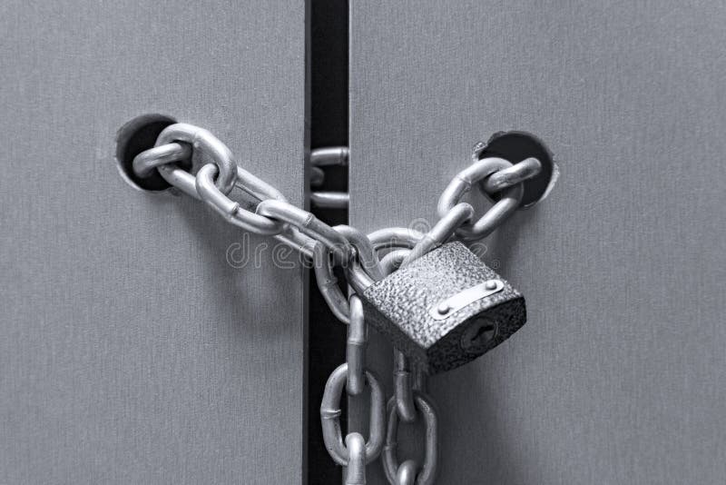 Lock and Chain stock photo. Image of protect, locking, locked - 818996