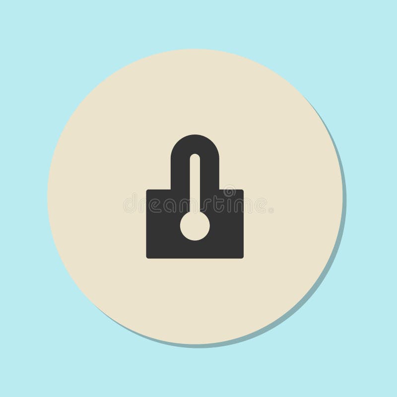 Lock icon in the circle stock vector. Illustration of lmodern - 148820393