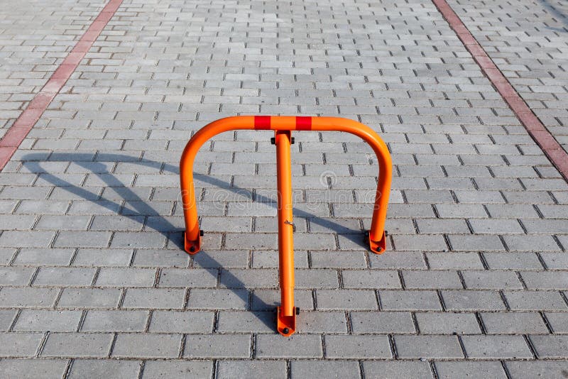 Lock and Closed Parking Place. Red Limiter Parking Space. Private ...