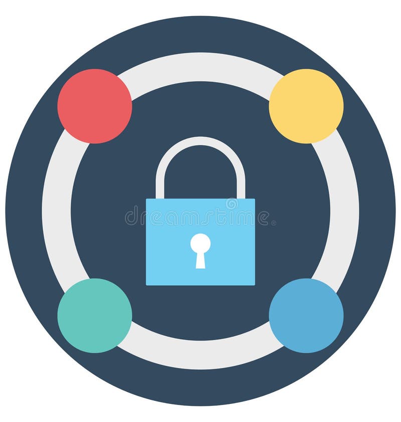 Lock Color Vector Icon Which Can Easily Modify or Edit Stock Vector ...