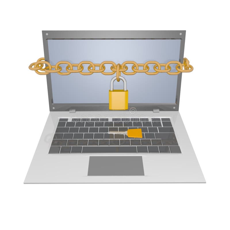 Lock computer stock illustration. Illustration of computer - 50878172