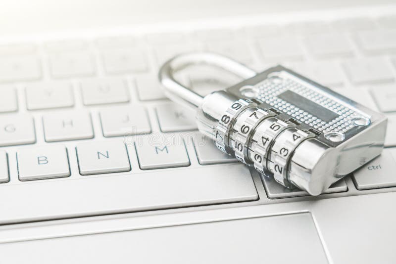 A Lock on a Computer Keyboard: Internet Security Concept Picture Stock ...