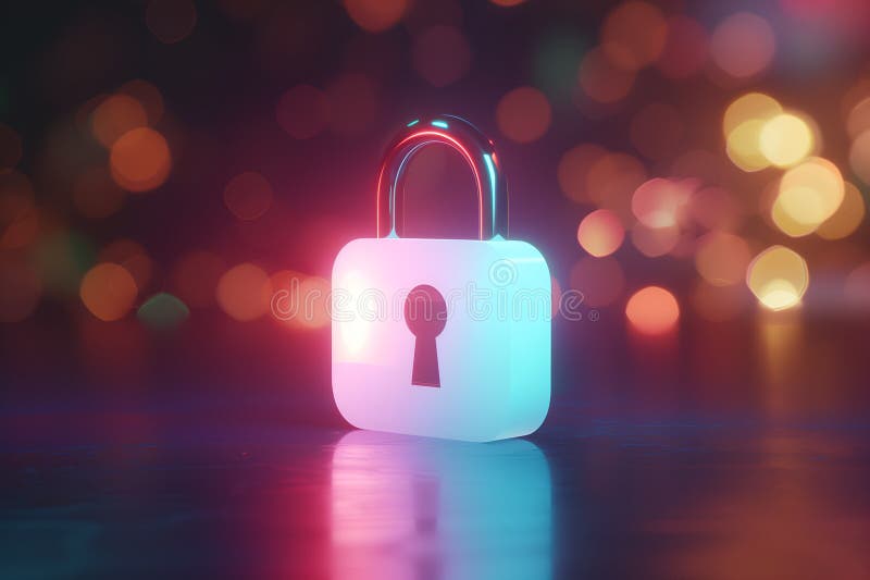 Lock and Data Storage. Data Security, Cybersecurity, Cyber Defense ...