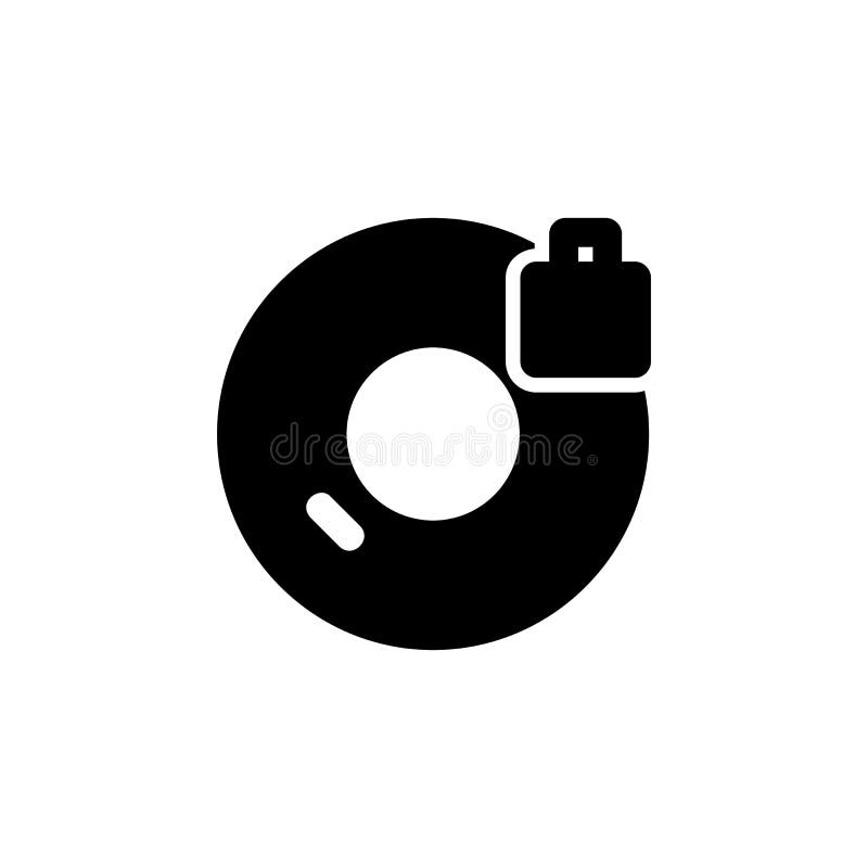 Lock Disc Icon. Perfect for Application, Web, Logo and Presentation ...