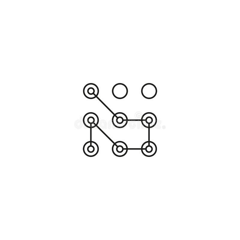 Lock dots icon stock illustration. Illustration of secure - 110078054