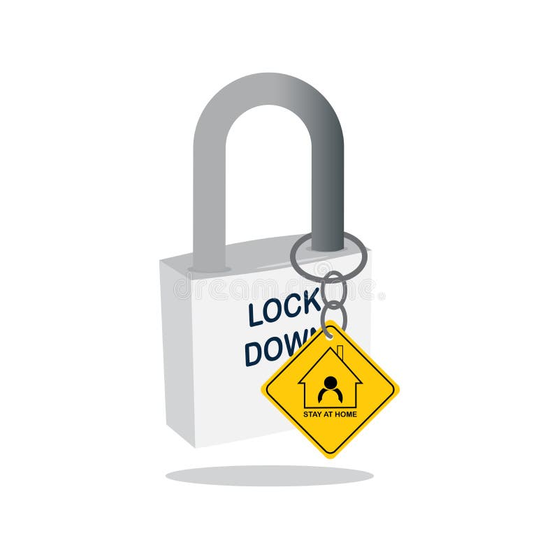Lock Down and Stay at Home. Lock Down and Physical Distancing To Avoid ...