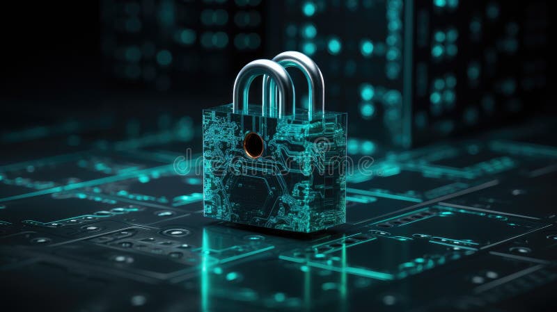 A Lock on an Electronic Device To Protect Information Stock ...