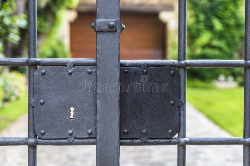 Lock a fence stock image. Image of close, safety, revival - 47041217