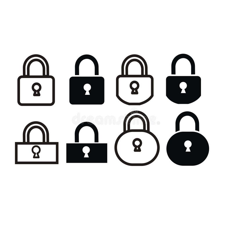 Lock Icon, Simple Sign in Flat Style Stock Vector - Illustration of ... Lock Icon, Simple Sign in Flat Style Stock Vector - Illustration of ...